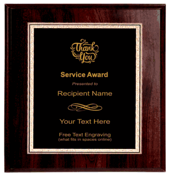 Thank-You Plaques, Thank-You Award Plaque | TrophyCentral