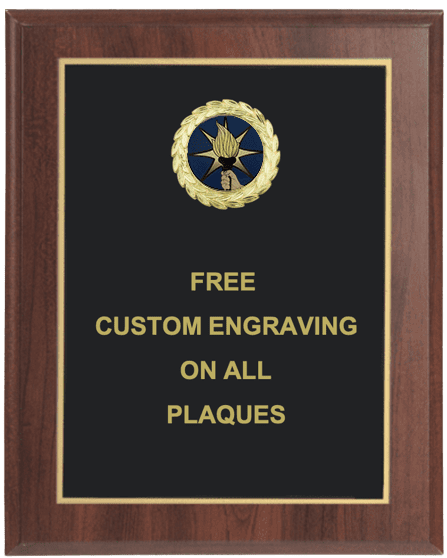 Beautiful Torch Insert Plaque with Large Engravng Plate from TrophyCentral