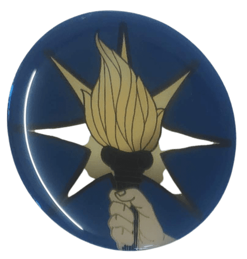 Colorful Torch Epoxy-Covered Insert Stickers | TrophyCentral