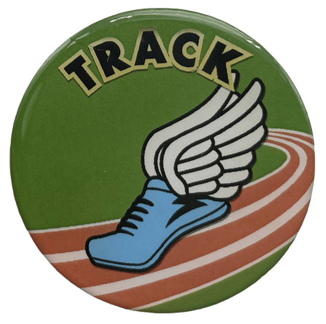 Colorful Track Epoxy-Covered Insert Decals | TrophyCentral