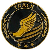 Track Gold Enamel Lapel Pins | Track Lapel Pins