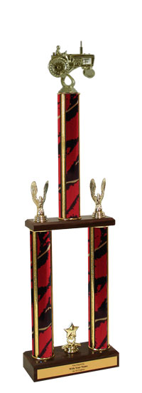 Tractor Figure Two-Tier Champions Line Trophy | TrophyCentral