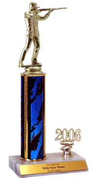 Skeet Shooting Trophy With Year Indicator Trim