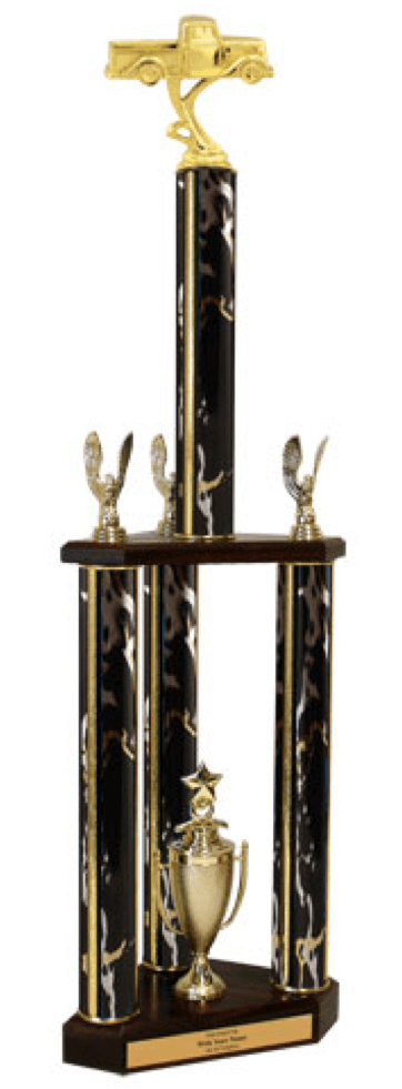 Vintage Pick-Up 3-Column Two-Tier Champions Line Trophies