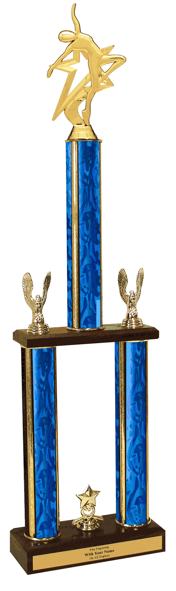 Championship Trophy, Wood Base and Dance Figure