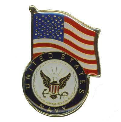 US Navy Flag Pins From TrophyCentral, US Navy Flag Pin