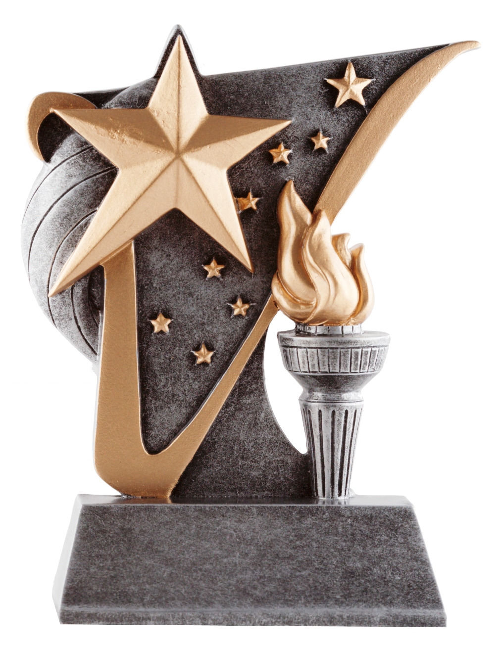 4 1/2" Inch Value Line Victory Star & Torch Participation Trophy