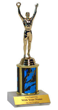 Victory Trophy With Choice of Column Color & Size