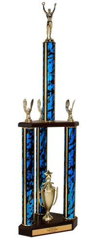 Victory Trophy With 3 Columns, TCL-Series Trophies - Victory