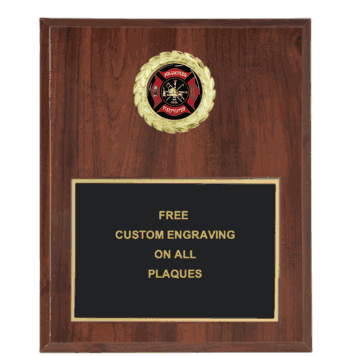 Beautiful Volunteer Firefighter Insert Plaque from TrophyCentral
