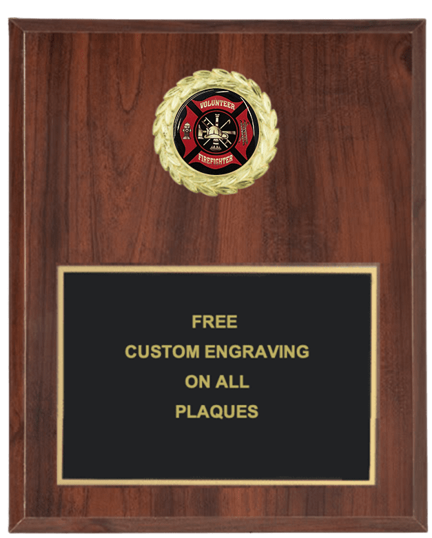 Beautiful Volunteer Firefighter Insert Plaque