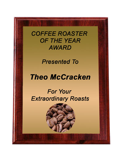 7" x 9" Inch Vertical Cherry Finish Plaque | TrophyCentral