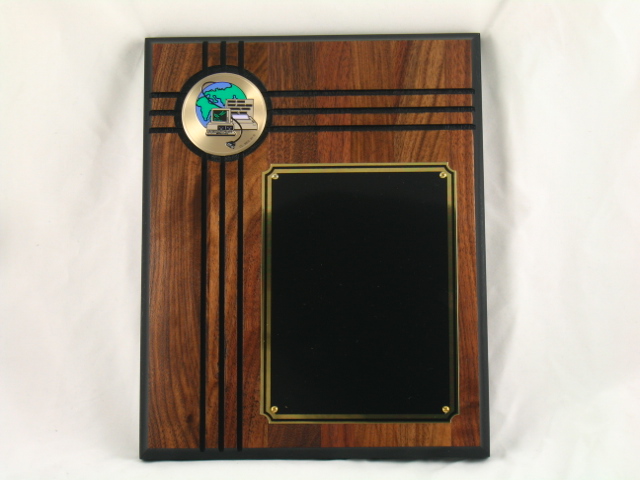 Computer Plaque, Walnut Computer Plaques