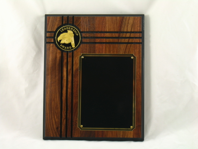 Leadership Award Plaque, Walnut Leadership Award Plaques