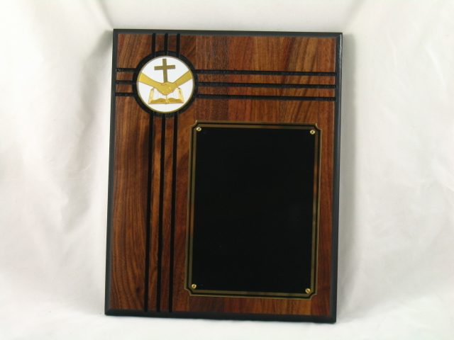 White Partners In Faith Plaque, Walnut Partners In Faith Plaques