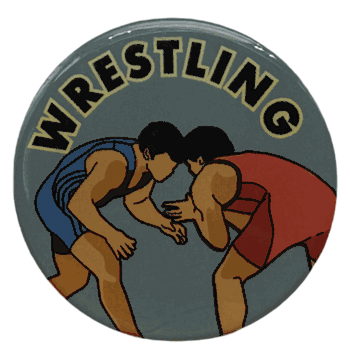 Colorful Wrestling Epoxy-Covered Insert Decals | TrophyCentral