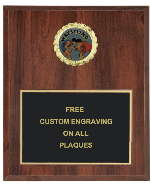 Beautiful Wrestling Insert Plaque from | Cherry Insert Plaques