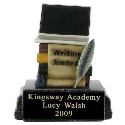 Writing Trophies | Resin Writing Trophy