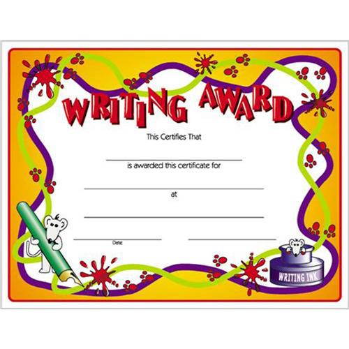 Writing Award Certificates | TrophyCentral