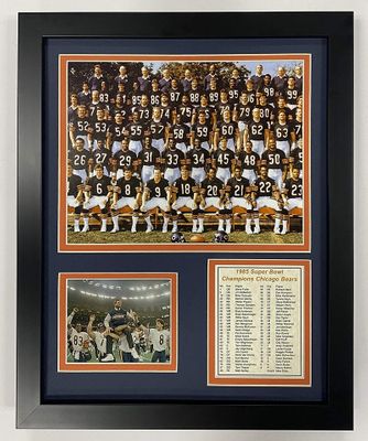 1985 Chicago Bears 12"x15" Framed Photo Collage