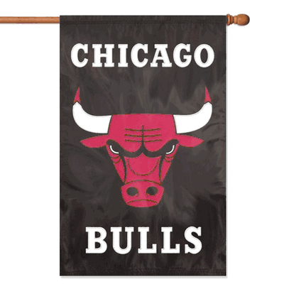 Chicago Bulls Applique Banner Flag