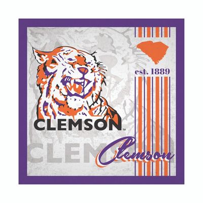 Clemson Tigers 10x10 Wood Album Design Sign