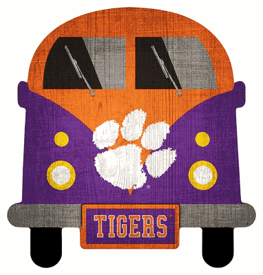 Clemson University 12" Team Bus Sign