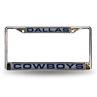 Dallas Cowboys Laser Cut Chrome License Plate Frame