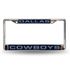 Dallas Cowboys Laser Cut Chrome License Plate Frame