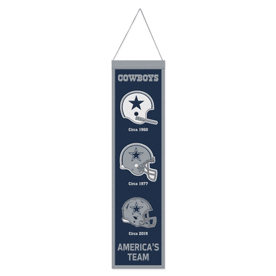Dallas Cowboys Wool Banner - Heritage Evolution Design