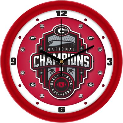 Georgia Bulldogs 2022 National Champions Dimension Team Wall Clock