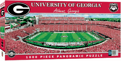 Georgia Bulldogs NCAA 1000pc Panoramic Puzzle