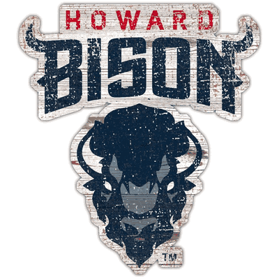 Howard University Distressed Logo Cutout Sign