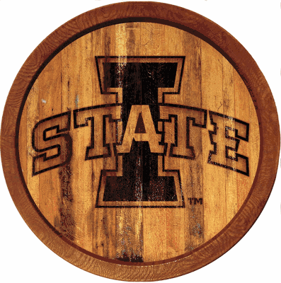 Iowa State Cyclones 20" Barrel Team Logo Wall Sign-Branded