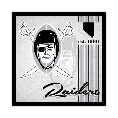 Las Vegas Raiders 10x10 Wood Album Design Sign