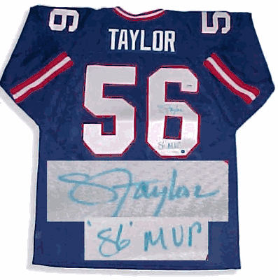 Lawrence Taylor New York Giants Autographed Throwback Jersey