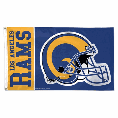 Los Angeles Rams Retro Logo Flag