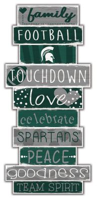 Michigan State University 24" Celebrations Stack Sign
