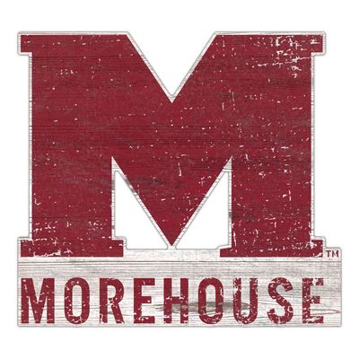 Morehouse College Distressed Logo Cutout Sign