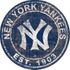 New York Yankees Heritage Logo Round Sign
