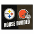 NFL House Divided - Steelers / Browns House Divided Mat