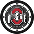 Ohio State Buckeyes Carbon Fiber Textured Wall Clock - Sports Gifts
