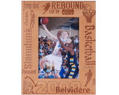 Personalized Basketball Frame, Personalized Wooden Frames