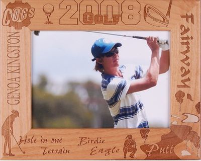 Personalized Golf Frame, Personalized Wooden Frames