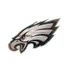 Philadelphia Eagles Distressed Logo Cutout Sign