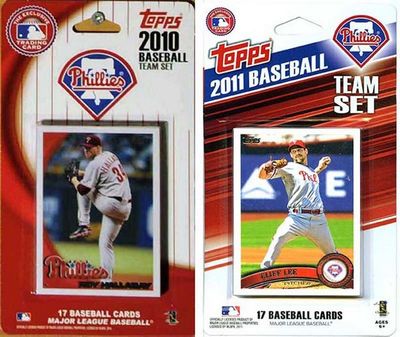 Philadelphia Phillies 2 Different Trading Card Team Sets