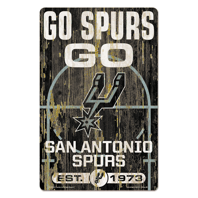 San Antonio Spurs "Slogan" Wood Sign