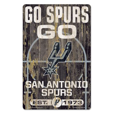 San Antonio Spurs "Slogan" Wood Sign