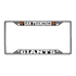 San Francisco Giants Chrome Metal License Plate Frame
