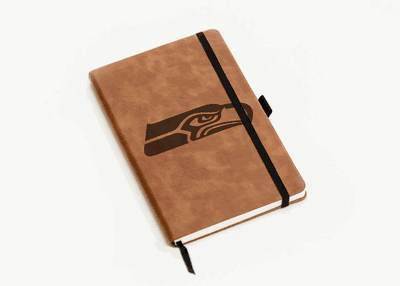 Seattle Seahawks Brown Journal/Notepad - 8.25" x 5.25"